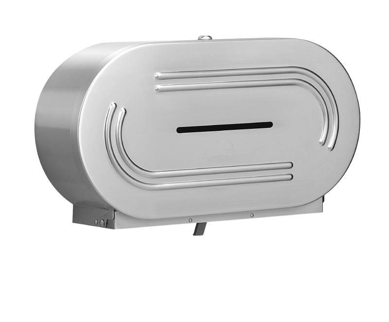 Bradley Bradex Double 9" Jumbo Roll Toilet Tissue Dispenser Surface ...