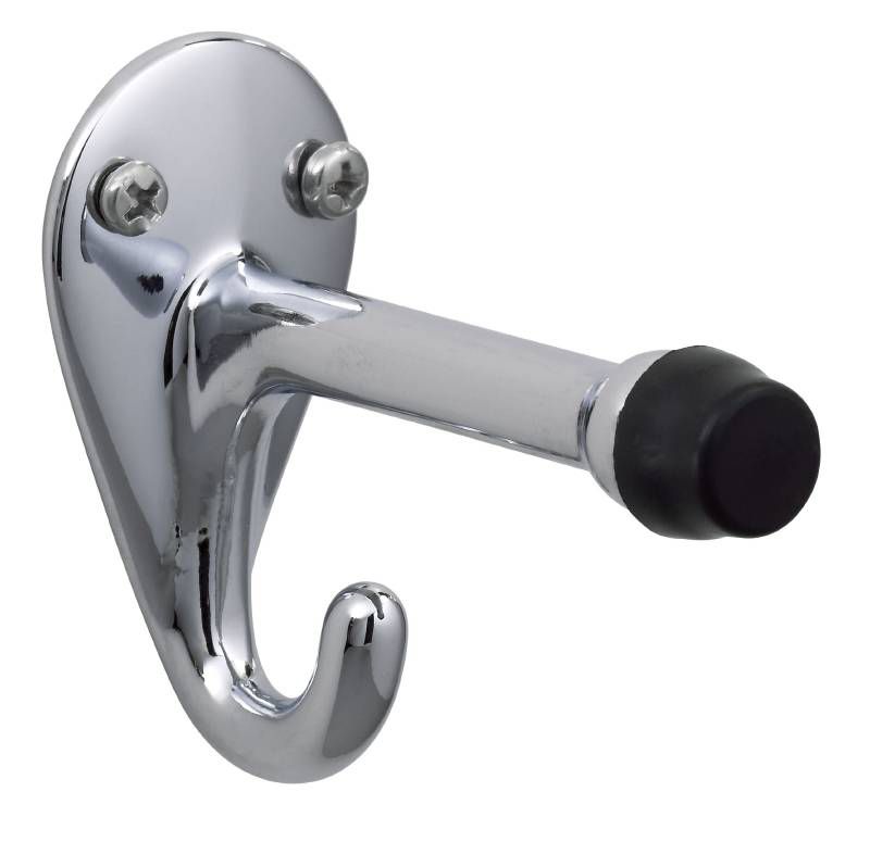 Bradley Bradex Chrome Finish Single Hook & Bumper Exposed Mounting ...